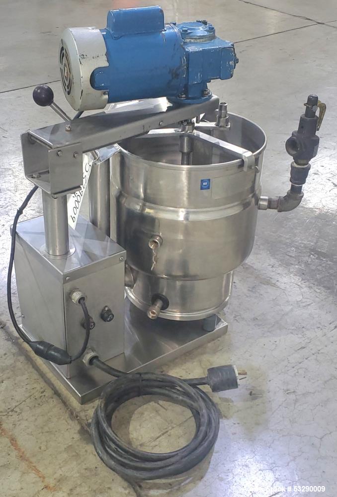 Used Groen Table Top Steam Jacket Mix Kettle, Model TDB/7-20, Stainle