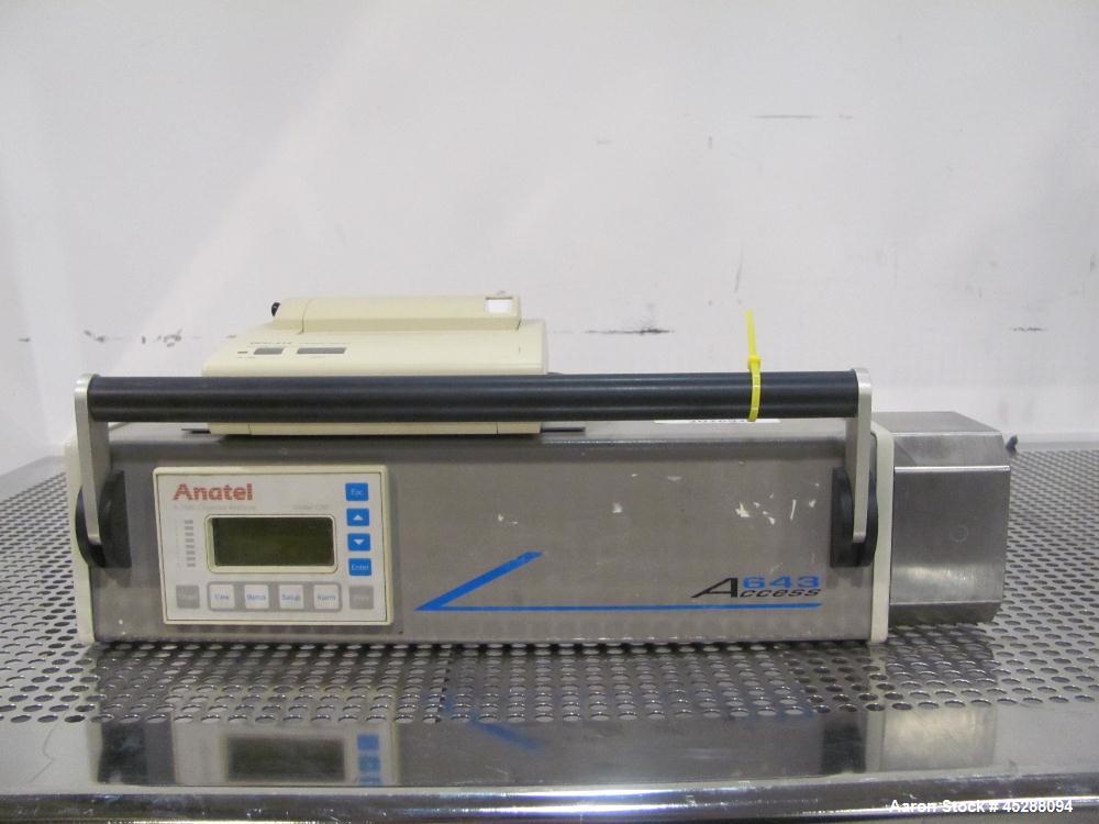 Used Anatel Access Total Organic Compound Analyzer, Model A643P. Incl