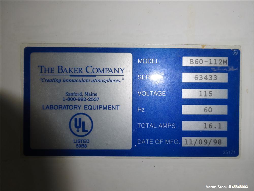 Used The Baker Company BioGard Biological Safety Cabinet, Model B60-1