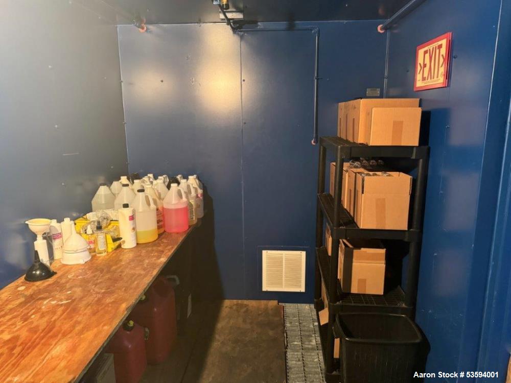 Used Denios Hazardous Materials Storage Room, Model L53-1608-F4. Four
