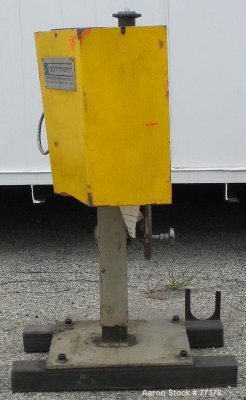 Used Gottfert Rheometer, Model 019.2/20799. Manually adjustable raise