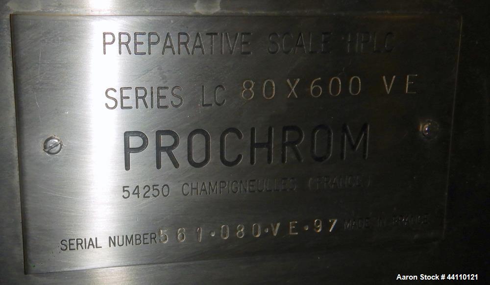 Used LAB Scale Prep HPLC Prochrom, Series LC80X600 VE. Serial# 561-08