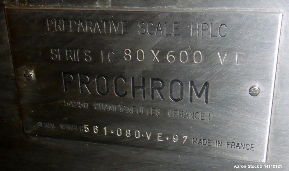 Used LAB Scale Prep HPLC Prochrom, Series LC80X600 VE. Serial# 561-08