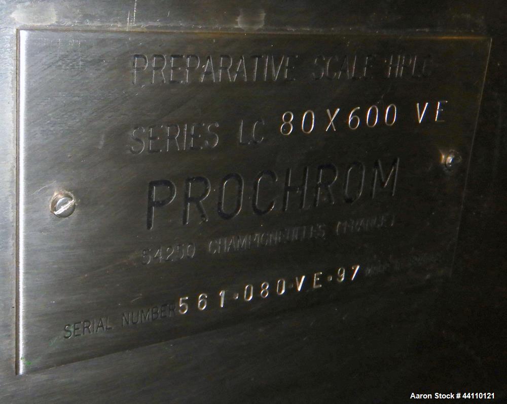 Used LAB Scale Prep HPLC Prochrom, Series LC80X600 VE. Serial# 561-08