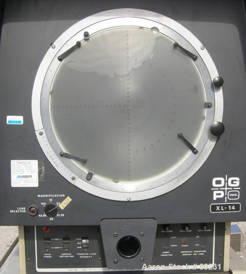 USED: Optical Gauging Products contour projector, model XL-14. Design