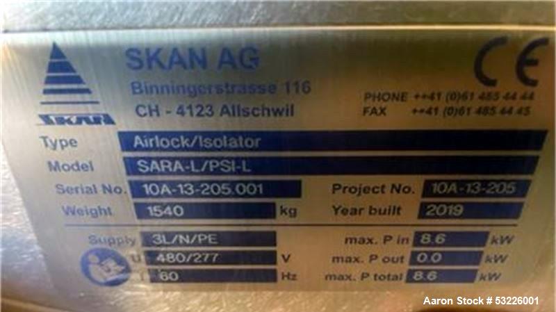 Unused- SKAN AG, Model PSI-L Isolator. Pharmaceutical Safety Isolato