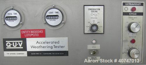Used QUV Accelerated Weather Tester, Model QUV. Approximate UV expos