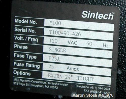 USED- Sintech Environmental Tensile Testing Machi