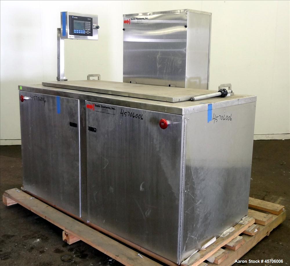 Used Sonic Systems Ultrasonic Cleaner, Model 12754, Stainless Steel.