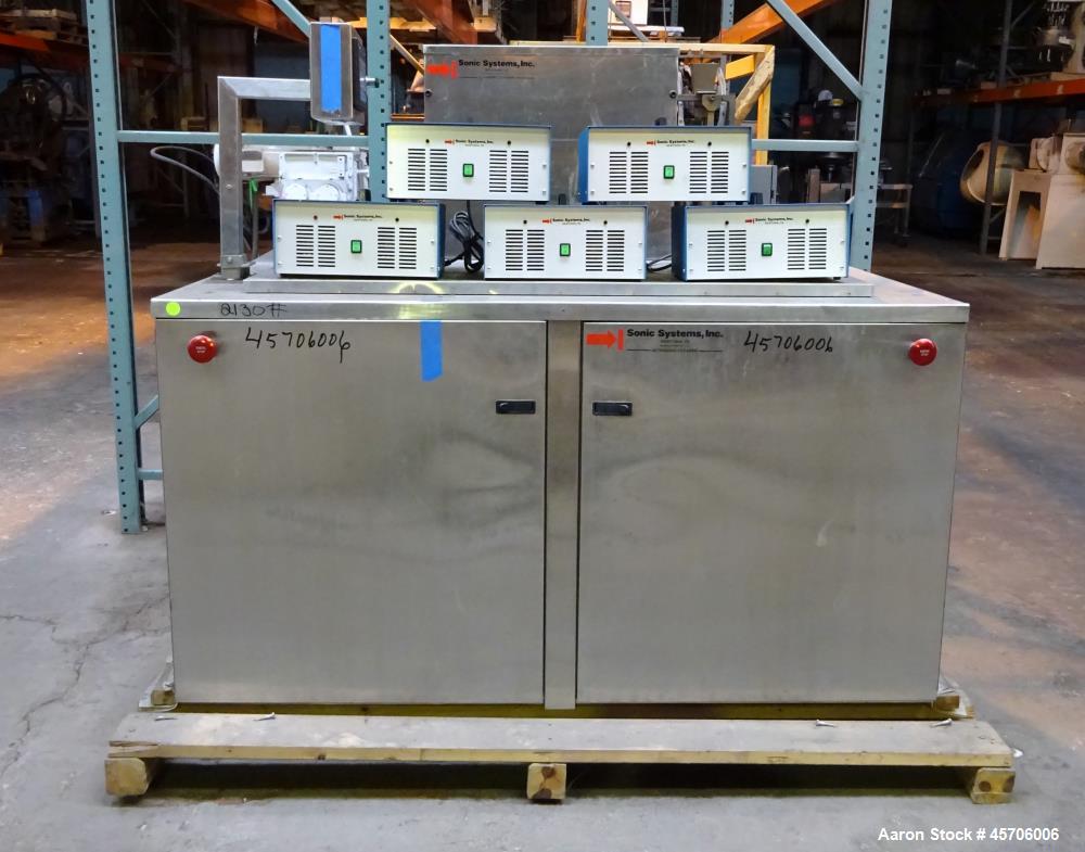 Used Sonic Systems Ultrasonic Cleaner, Model 12754, Stainless Steel.
