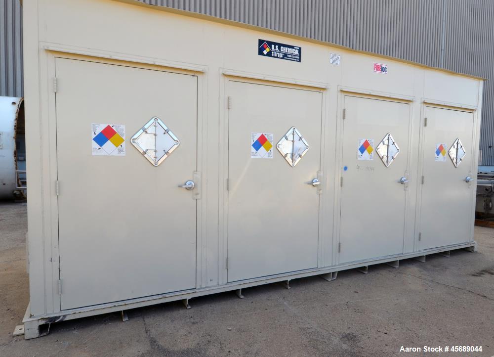 Used U.S. Chemical Storage FireLoc Duplex Storage Building, Model FL-