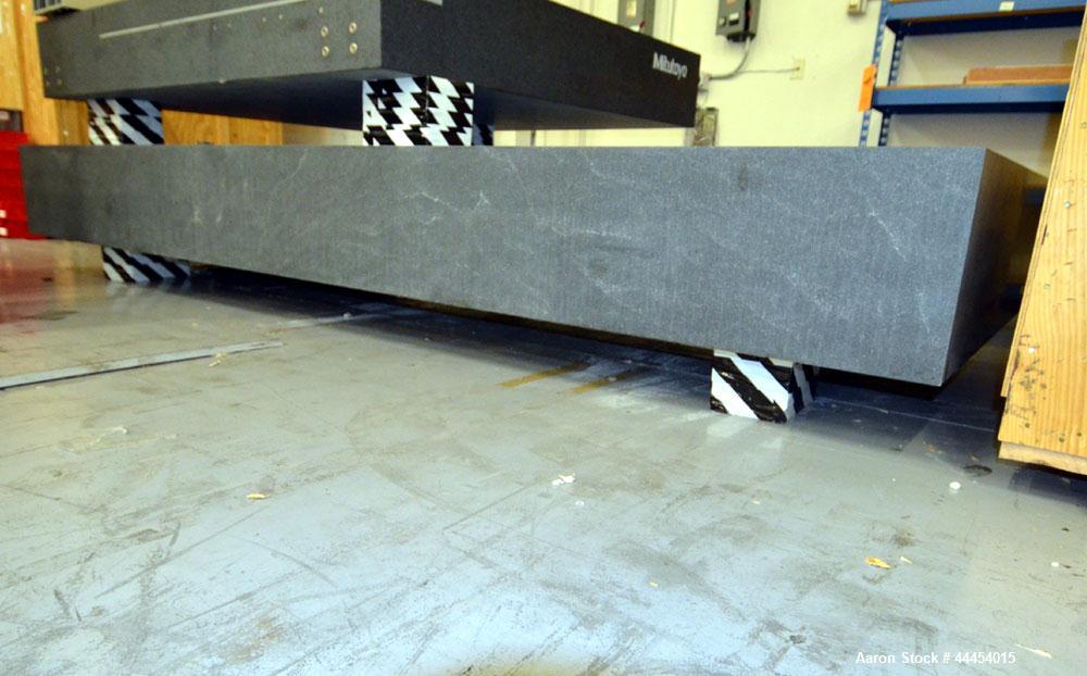 UsedMitutoyo Graplate Granite Table, overall size approximately 156"