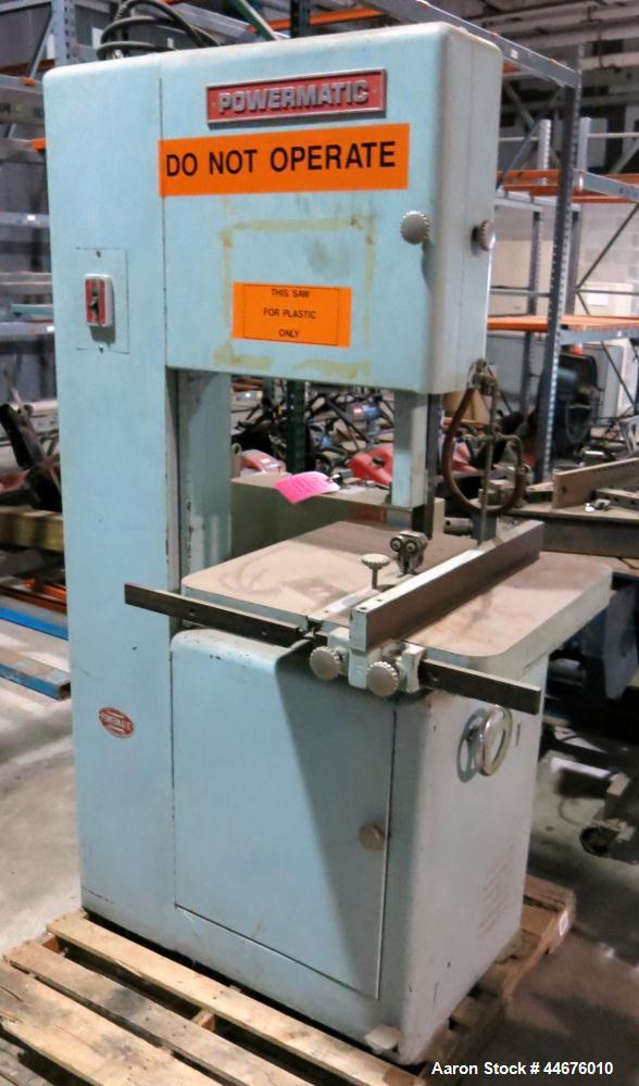 UsedPowermatic Bandsaw, Model # 81, Serial # 081051