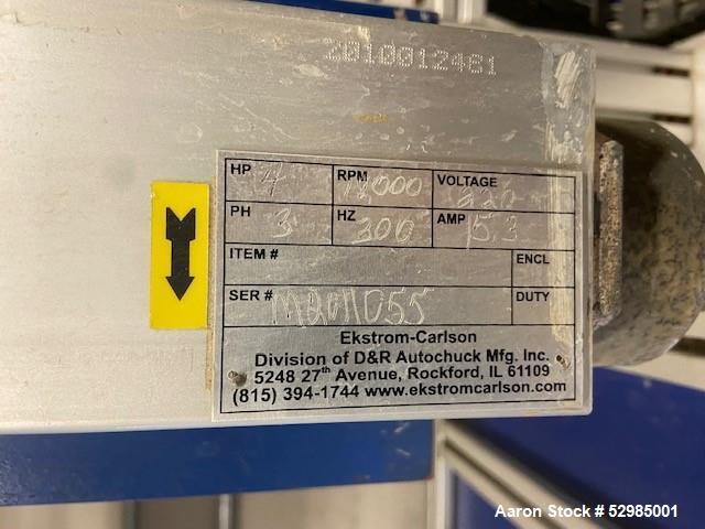 Used3 Axis CNC Router from Sabe Automation; 4 HP/18,000 RPM Ekstrom S