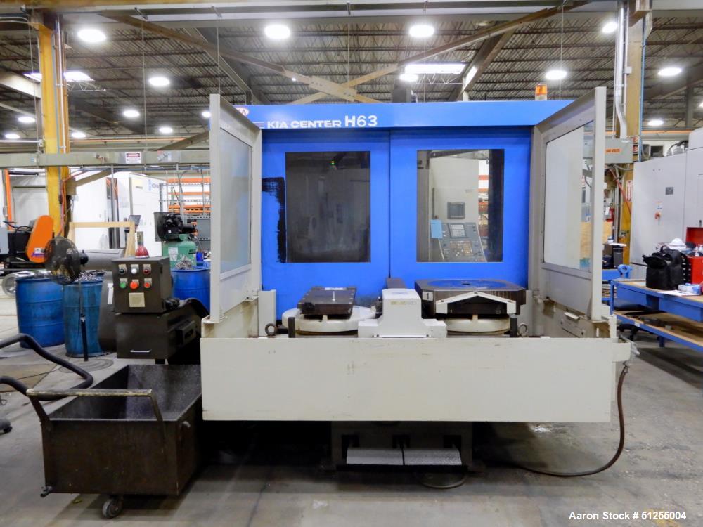 UsedKIA Model Center H63 CNC Horizontal Machining Center; New 1999,