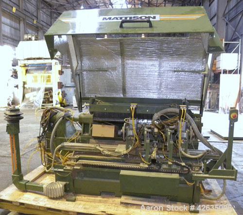 Used Mattison Rotary Lathe, Model 86-2. Arbor length 48, maximum leng