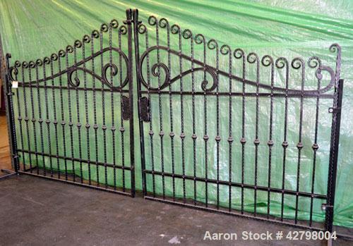 Used Wrought Iron Gates. Set Consisting Of: (2) Gates, each approxim