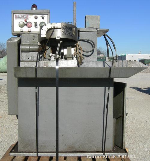 USED: Snow Mfg Co Horizontal Machine, Model HT-1 -S. Single/horizonta