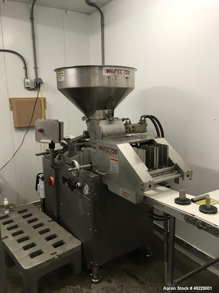 Used Nutec 720 Food Former / Patty Machine, Stainless Steel. With NuT