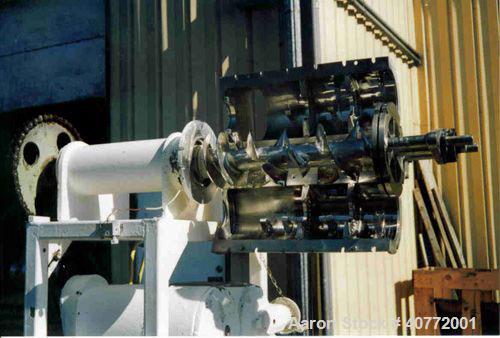 UsedRietz Extructor, model RE-10-K5F431. Stainless steel product cont