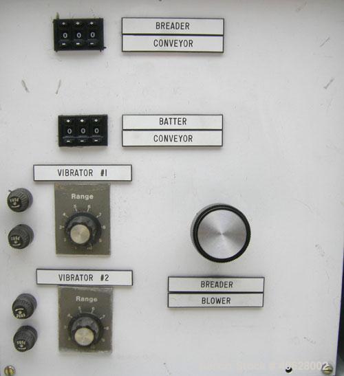 Used Stein Breading Applicator, Model MC3, 304 stainless steel. Appro