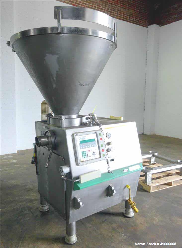 Used Vemag Double-Screw Vacuum Filler, Model ROBOT HP15C. Filling rat