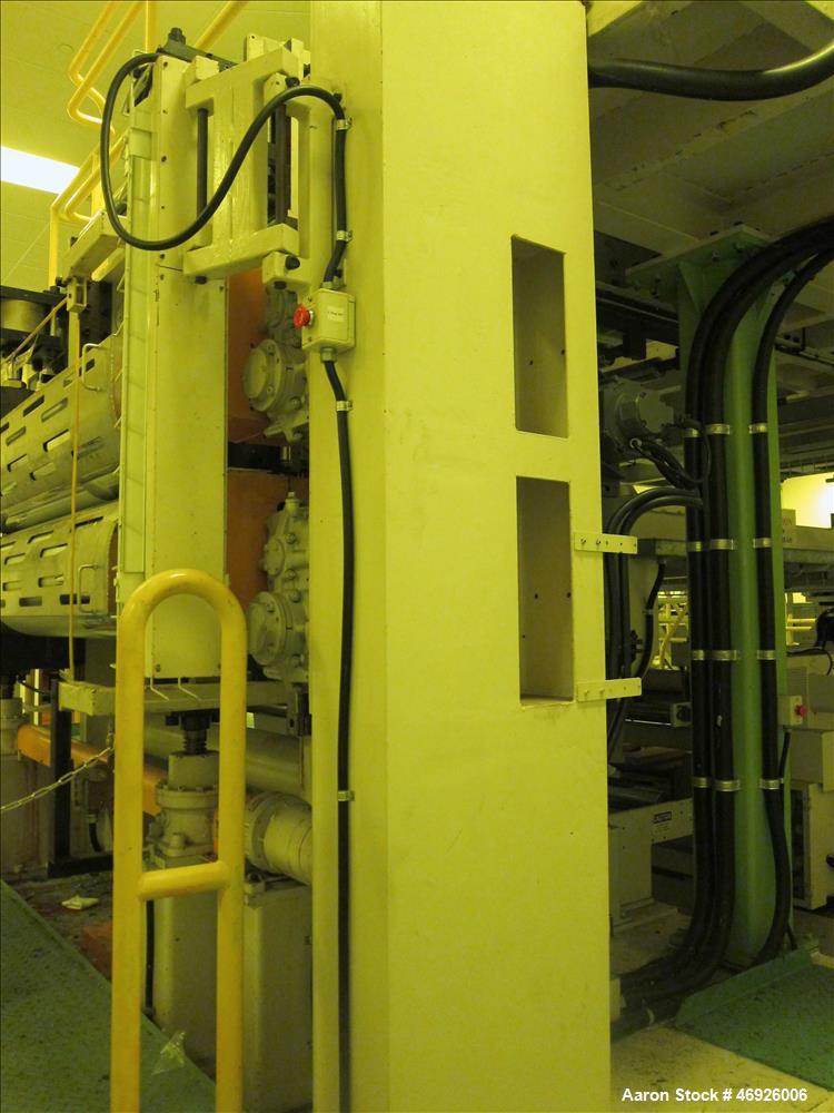 UsedTwo roll vertical calender stack with Tokuden internally heated r