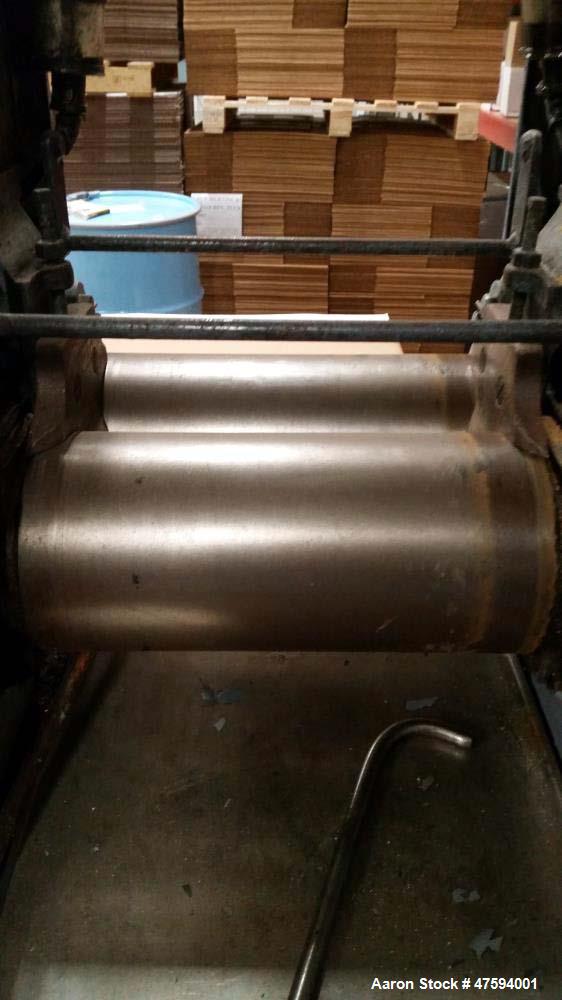Used Farrel 2 Roll Mill. 6" x 13", cabinet style. Overall dimensions