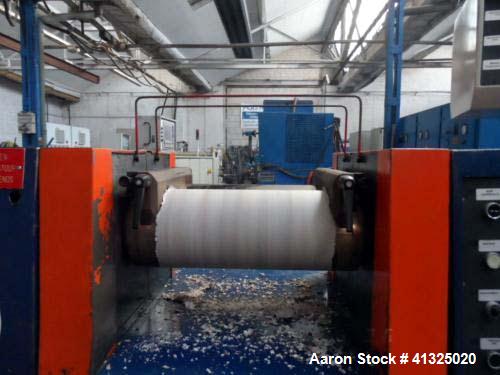 Used Schwabenthan 2 Roll Mill, Model Polymix 200 L. Throughput 110 lb