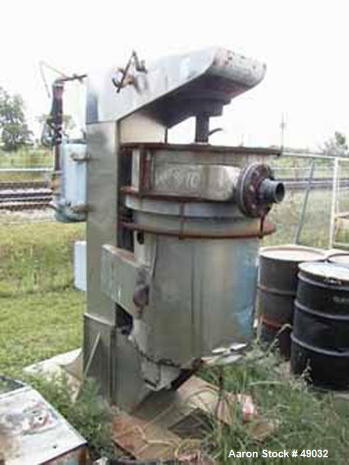 Used Union Process Batch Type Attrition Mill, Model Q-50, Carbon Stee