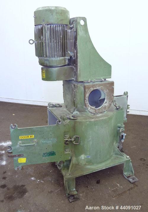 Used Rietz Vertical Disintegrator, Model RD-12, Carbon Steel. Approxi