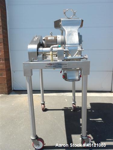 Used Fitzpartick Fitzmill. Model D6a. All stainless steel constructio