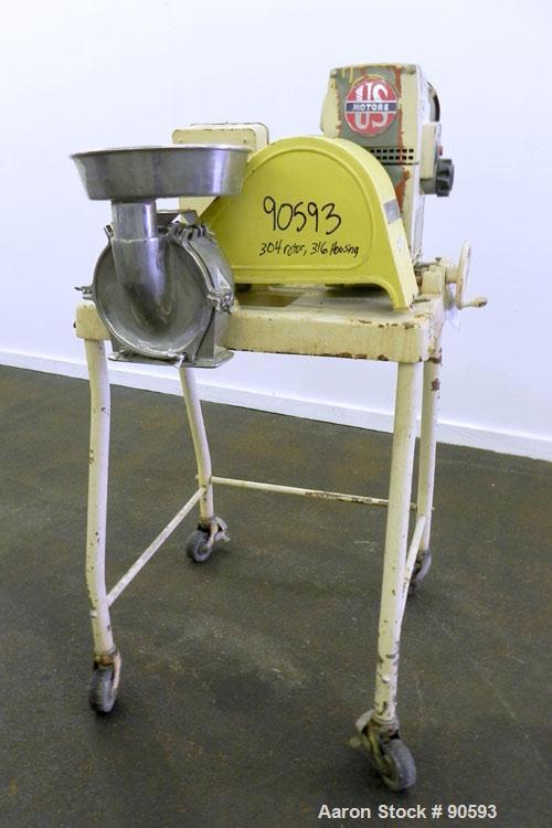 Used Fitzpatrick Homoloid Mill, Model JT6, 316 Stainless Steel. 8'' D