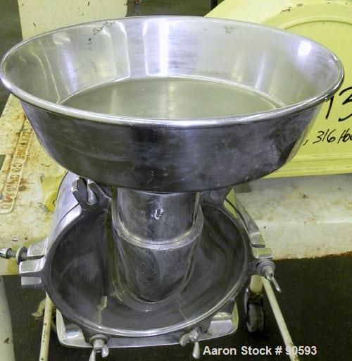 Used Fitzpatrick Homoloid Mill, Model JT6, 316 Stainless Steel. 8'' D