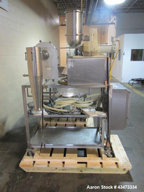 Used Trost Jet Mill, Model T15. Stainless steel product contact surfa