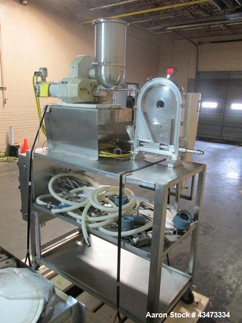 Used Trost Jet Mill, Model T15. Stainless steel product contact surfa