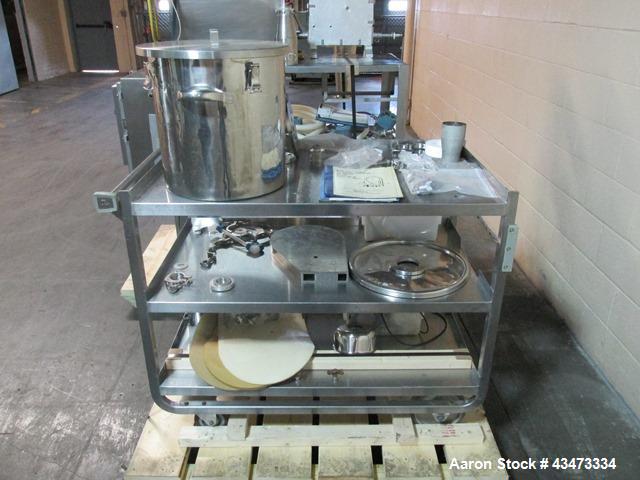 Used Trost Jet Mill, Model T15. Stainless steel product contact surfa