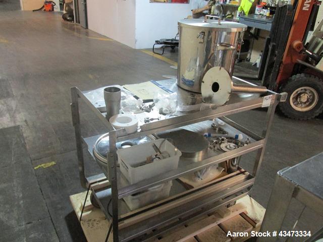 Used Trost Jet Mill, Model T15. Stainless steel product contact surfa