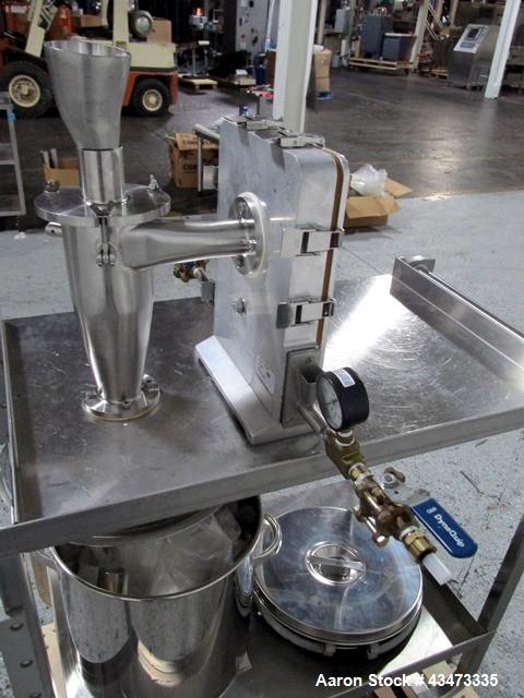 Used Trost Mill, Model TX-1, Stainless Steel. Includes a cyclone coll