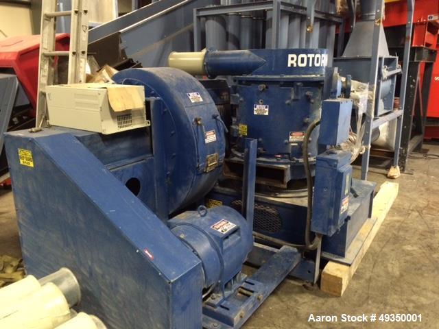 Used Rotormill Pulverizer, Model 3000. 150 hp with 40 hp New York blo