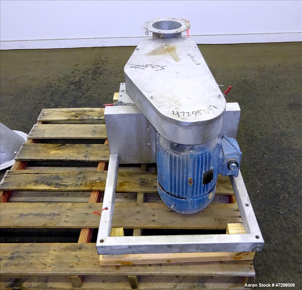 Used Kemutec Cone Mill, 316 Stainless Steel. Approximate 11" beater b