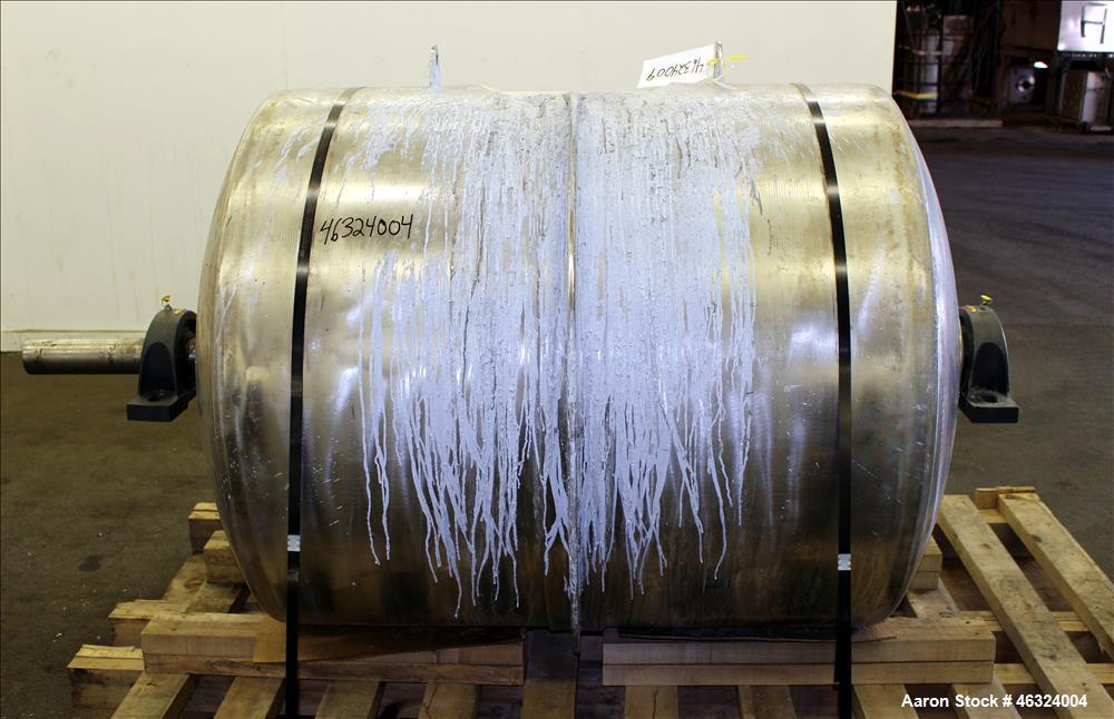 Used Jar Mill Body Only, Approximately 250 Gallons, 304 Stainless Ste