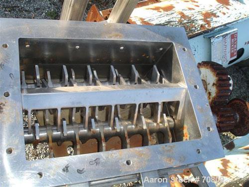 USED- Lump Breaker Mill, Dual Rotor, 304 Stainless Steel. 10-7/8" x