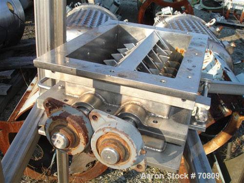 USED- Lump Breaker Mill, Dual Rotor, 304 Stainless Steel. 10-7/8" x