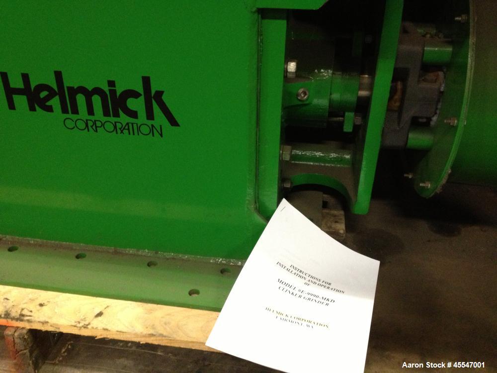 Unused-Helmick Grinder, Model E-99909-MKD. 30" x 24" Double roll gri