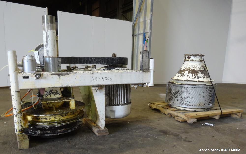 Used Entoleter Centrifugal Impact Mill, Carbon Steel. Approximate 32"