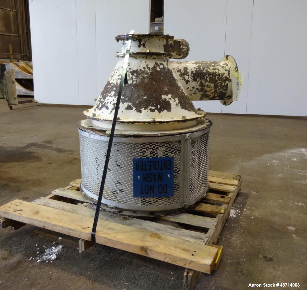 Used Entoleter Centrifugal Impact Mill, Carbon Steel. Approximate 32"
