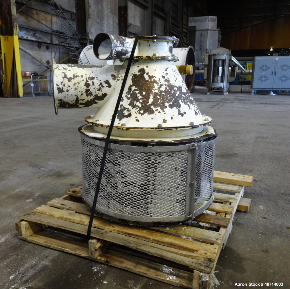 Used Entoleter Centrifugal Impact Mill, Carbon Steel. Approximate 32"