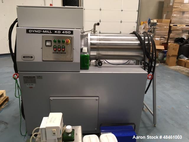 Used Dyno Mill, Model KD-45D. 46 Liter capacity. Rated for 180 to 100