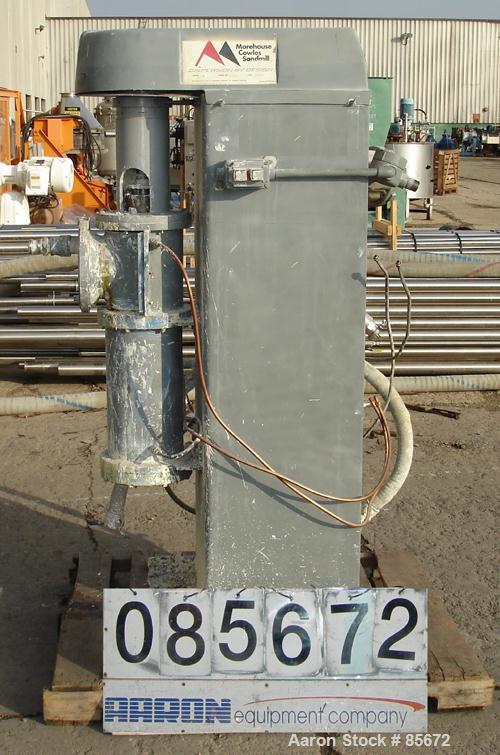 Used Morehouse Cowles Vertical SandMill, Model 7015, Stainless Steel.